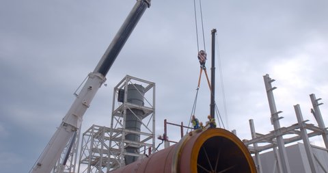 Crane lifting pipe Stock Video Footage - 4K and HD Video Clips ...