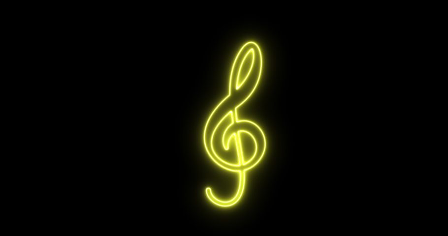 Neon Treble Clef Stock Video Footage - 4K and HD Video Clips | Shutterstock