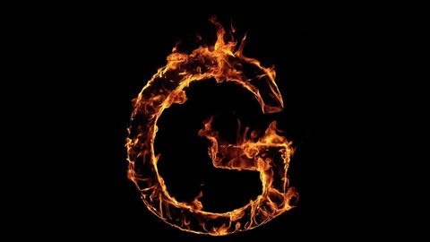 Letter G On Fire Stock Footage Video (100% Royalty-free) 1034779 ...