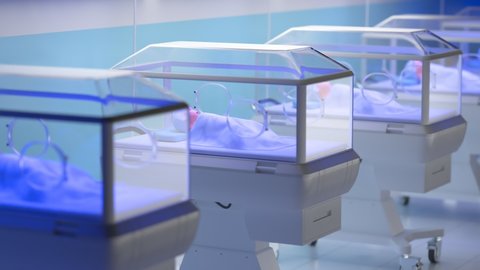 Seamless Looping Animation Incubators Babies Hospital Stock Footage ...