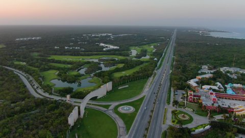 Aerial View Highway Lakes Tulum Country Stock Footage Video (100% ...