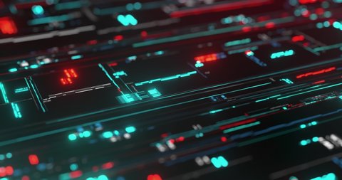 High Tech Animated Background Digital Neon Stock Footage Video (100% ...