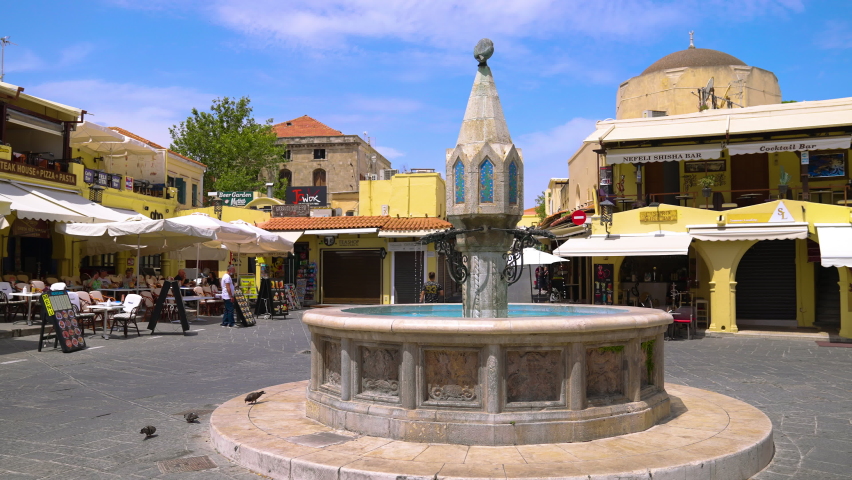 Hippocrates square rhodes Stock Video Footage - 4K and HD Video Clips ...