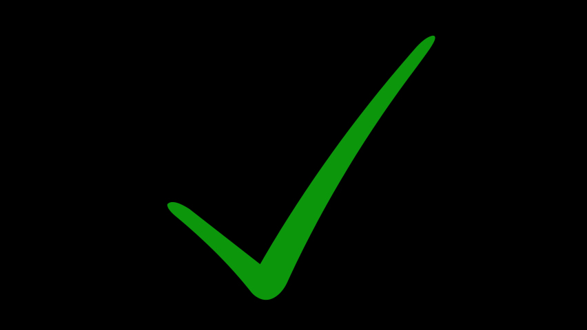 Loop Animation Green Check Mark On: video stock (100% royalty free ...