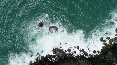 Aerial View Drone Camera Top Down Stock Footage Video (100% Royalty ...