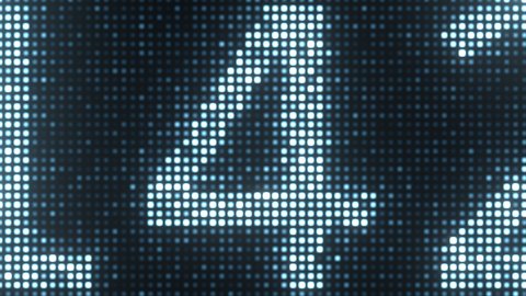 Computer Vision Text Consisting Many Symbols Stock Footage Video (100% ...