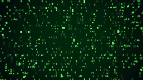 Corrupted Binary Data Programming Code Background Stock Footage Video ...
