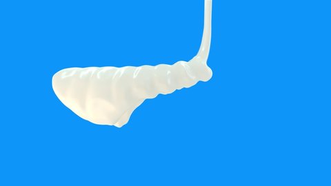 3d Animation Drooping Melted Whipped Cream Stock Footage Video (100% ...