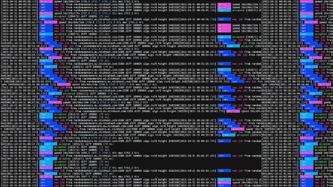 Cryptocurrency Mining On Computer Screen Algorithm Stock Footage Video ...
