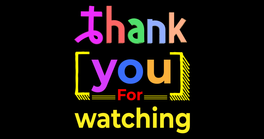Thank You for Watching Intro Stock Footage Video (100% Royalty-free ...