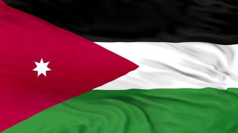 Jordan Flag Waving 3d Animation Jordan Stock Footage Video (100% ...