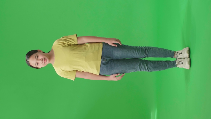 full body happy young asian kid Stock Footage Video (100% Royalty-free ...