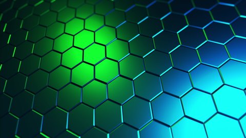 Abstract Hexagonal Geometric Background Animated Pattern Stock Footage ...