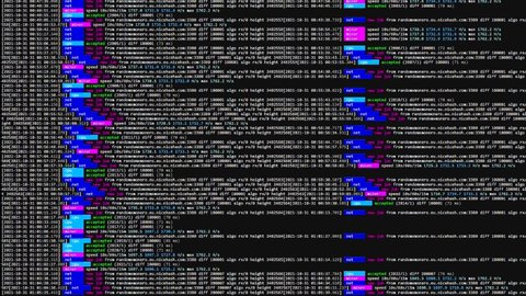 Cryptocurrency Mining On Computer Screen Algorithm Stock Footage Video ...