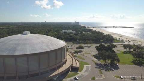 Mississippi Coast Coliseum Convention Center Coliseum Stock Footage ...