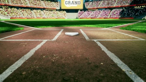 Empty Stadium Arena Animated Fans Crowd Stock Footage Video (100% ...