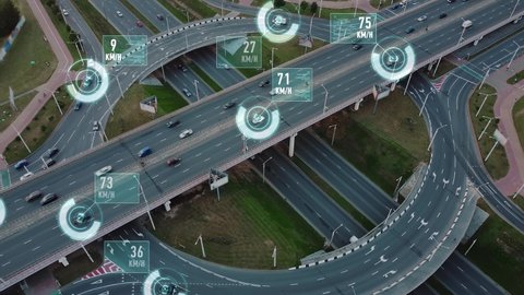 Speed Identity Control System City Highway Stock Footage Video (100% ...