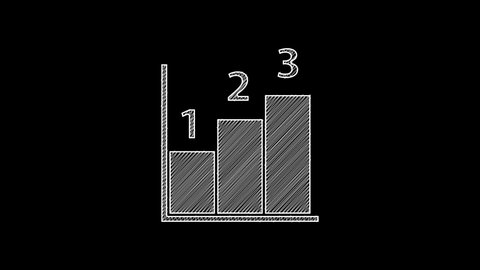 White Line Graph Schedule Chart Diagram Stock Footage Video (100% ...