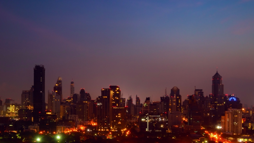 day night transition time lapse cityscape Stock Footage Video (100% ...