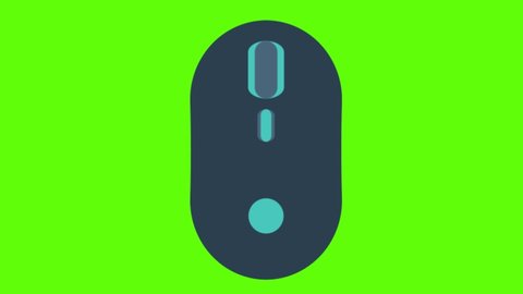 Wireless Computer Mouse On Green Screen Stock Footage Video (100% ...
