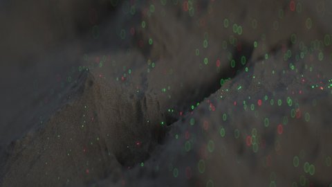 Landscape Surface Scanning Modern Technology Geological Stock Footage ...