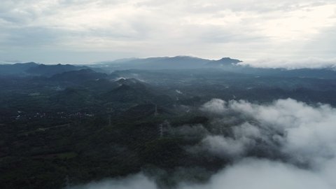 Top View Morning Mist View Point Stock Footage Video (100% Royalty-free ...