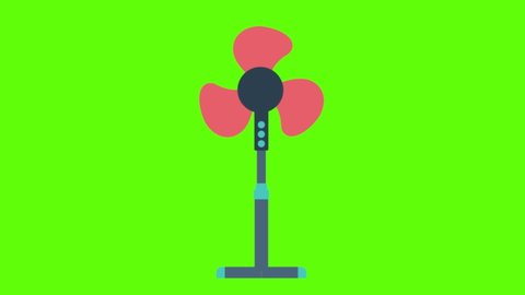 Vector Design Fan On Green Screen Stock Footage Video (100% Royalty ...