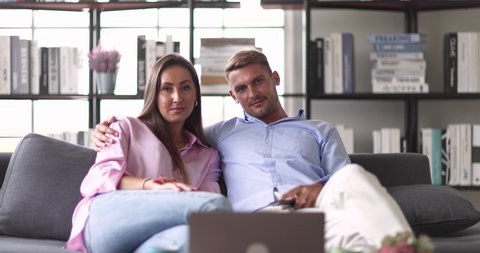 Millennial Caucasian Lovely Married Lover Couple Stock Footage Video ...