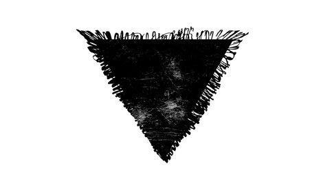 Abstract Grunge Dirty Monochrome Triangle Shape Stock Footage Video ...