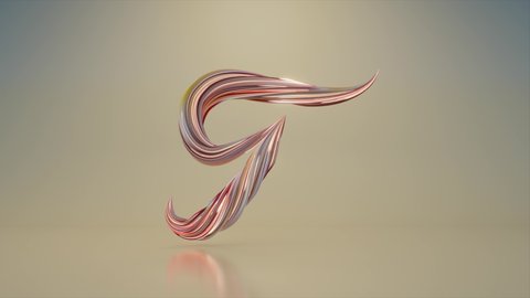 Collection Living Alphabet Unique Twisted Letters Stock Footage Video ...