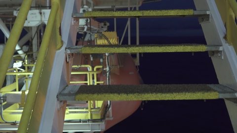 Access Helipad Stairs Anxiety Exit Helicopter Stock Footage Video (100% ...