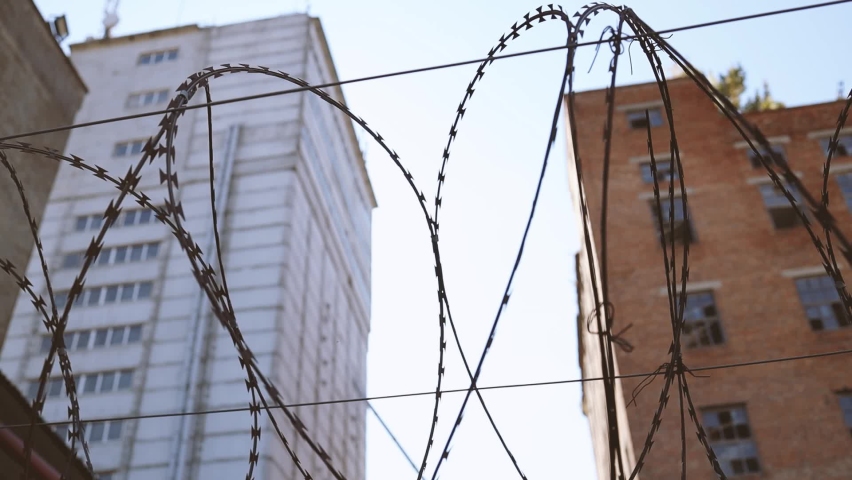 164 Broken barbed wire fence Stock Video Footage - 4K and HD Video ...