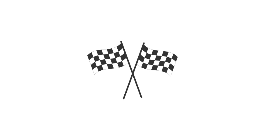 racing flag animation motion graphic design Stock Footage Video (100% ...