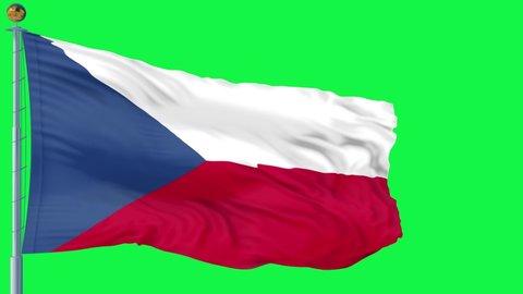 Czech Republic Flag Waving 3d Animation Stock Footage Video (100% ...