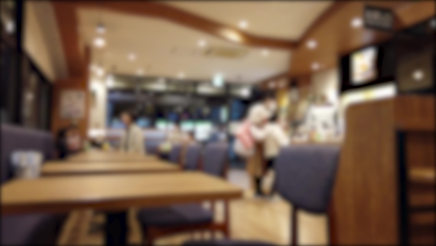 people moving cafe blured timelapse Stock Footage Video (100% Royalty ...