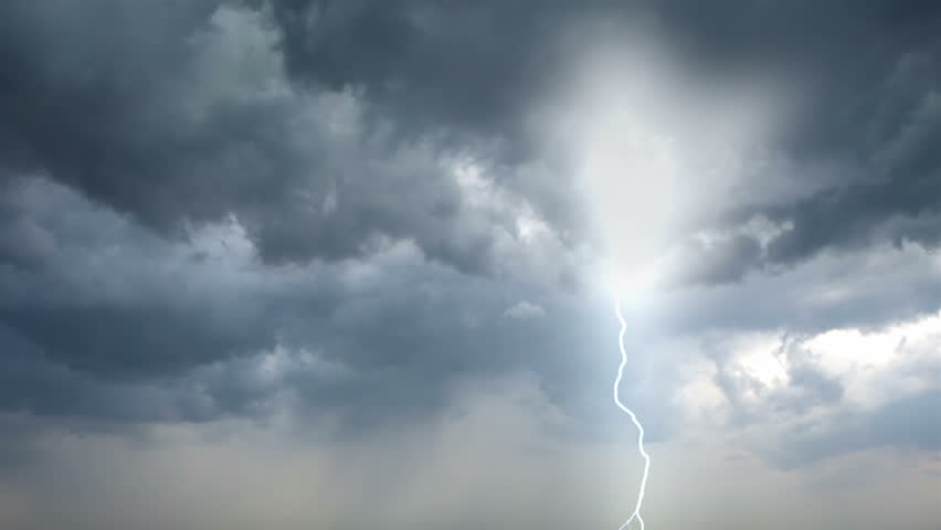 cloudy weather quickly run heavy clouds Stock Footage Video (100% ...