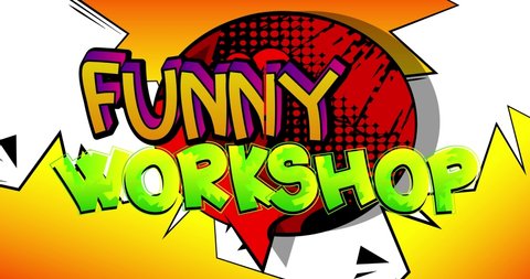 Funny Workshop Motion Poster 4k Animated Stock Footage Video (100% ...