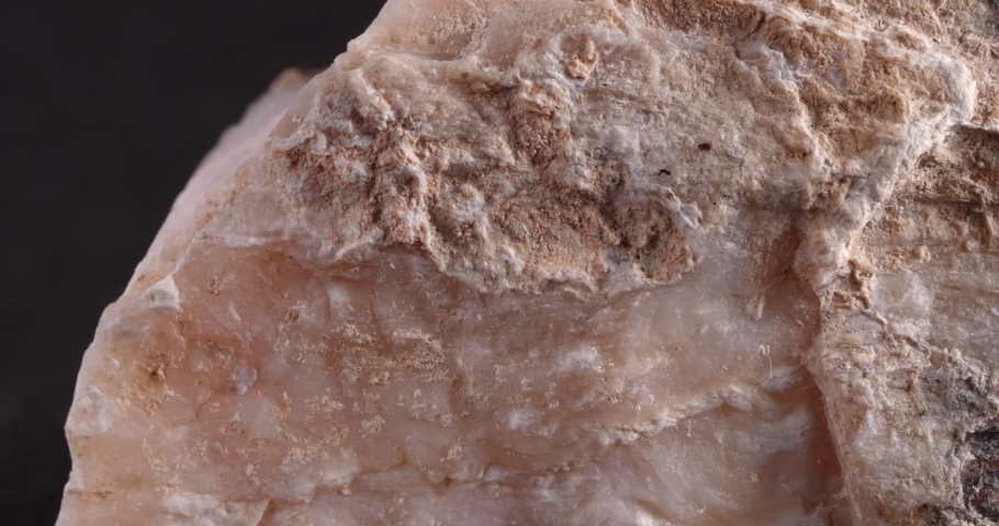 calcite pink untreated natural mineral close-up Stock Footage Video ...