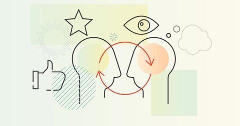 Empathy Empathetic Design Animated Illustration Mp4 Stock Footage Video ...