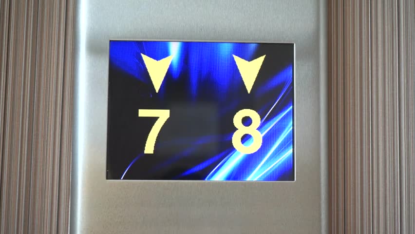 elevator lift screen running numbers Stock Footage Video (100% Royalty ...
