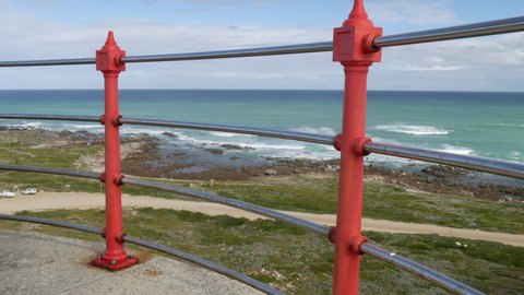 Cape Agulhas Lighthouse Top Platform Railings Stock Footage Video (100% ...