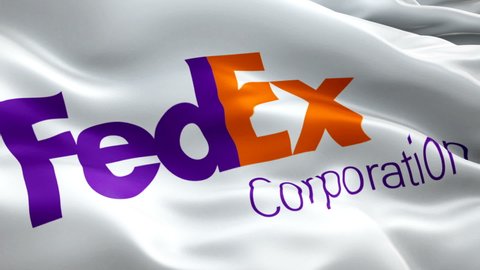 Animation Fedex Logo Realistic Fedex Logistics Stock Footage Video (100 ...