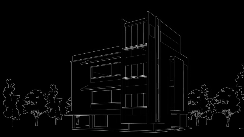 3d animation building project Stock Footage Video (100% Royalty-free ...