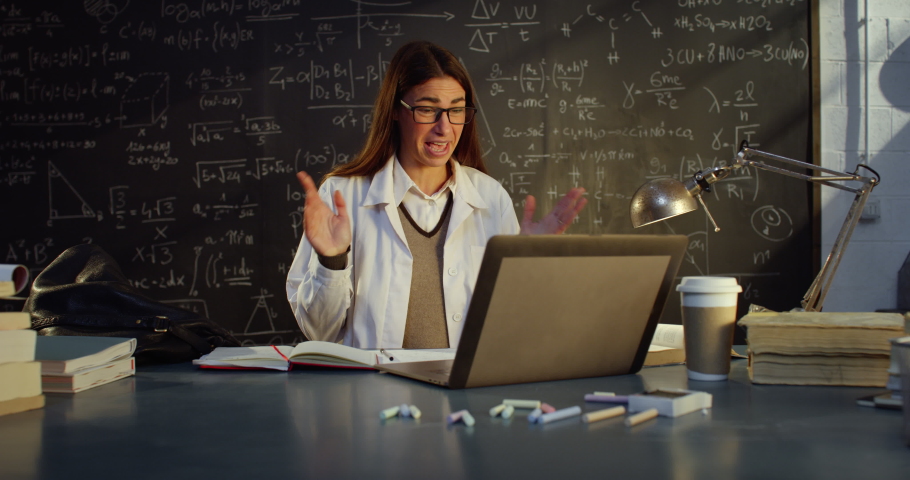 Female Professor Lab Coat Stock Video Footage - 4K and HD Video Clips ...