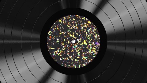 Realistic Seamless Looping 3d Animation Vinyl Stock Footage Video (100% ...