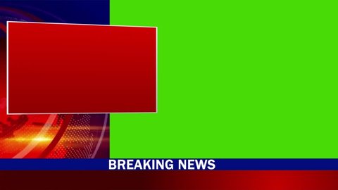 Breaking News Intro Green Screen Background Stock Footage Video (100% ...