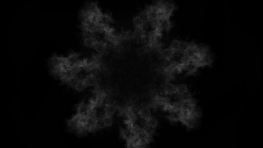 White Smoke Powder Explosion Fluid Stock Footage Video (100% Royalty ...