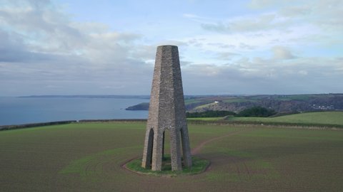 Daymark Drone Kingswear Devon England Europe Stock Footage Video (100% ...