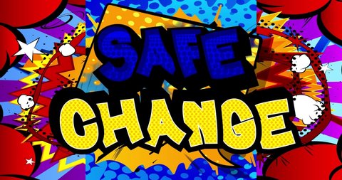 Safe Change Motion Poster 4k Animated Stock Footage Video (100% Royalty ...