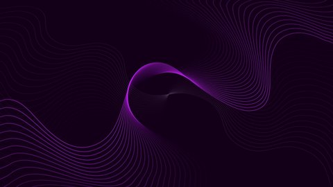 Purple Swirl Lines Loop Background Video Stock Footage Video (100% ...